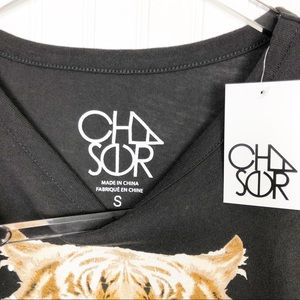 Chaser | Tops | Chaser Easy Tiger Paint Splatter Tee Size S | Poshmark